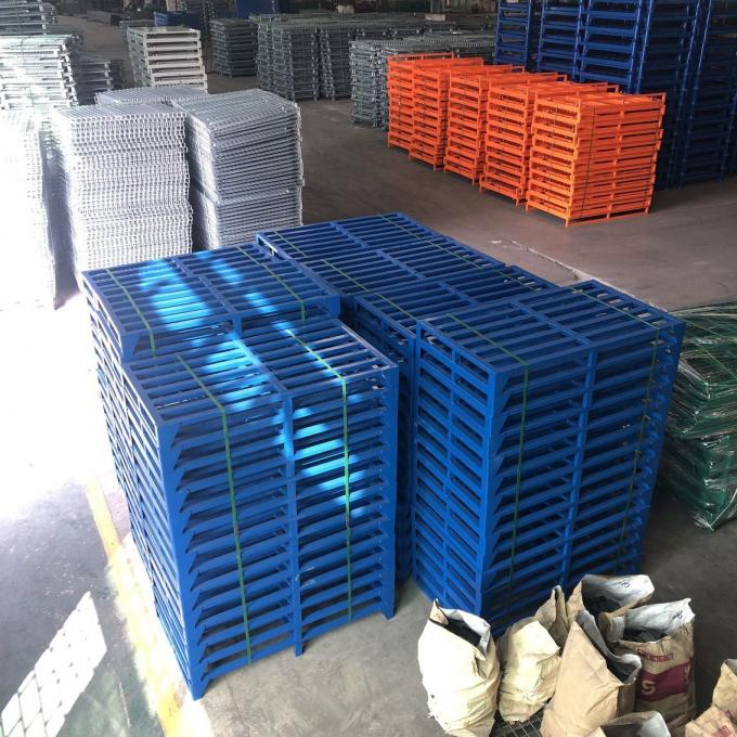 Customized Size Stackable Metal Pallets / Four Way Entry Cargo Steel Pallet