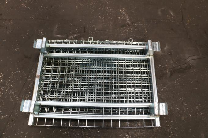 800mm Small Metal Mesh Storage Bin Folding Light Duty High Strength