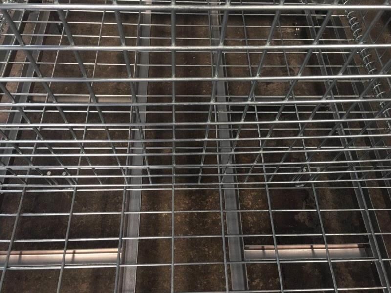 Durable Heavy Duty Wire Mesh Baskets Wire Mesh Pallet Containers With Lid