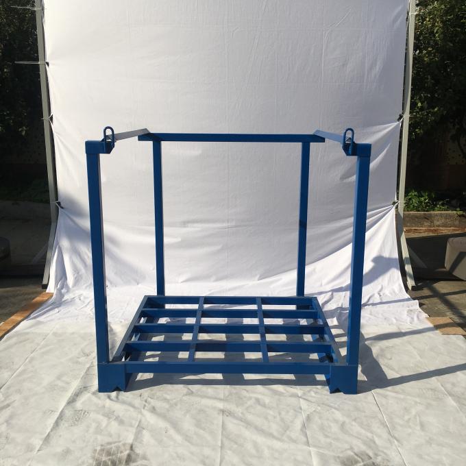 1000kg Foldable Tire Rack , Stackable Powder Coated Square Stillages ...