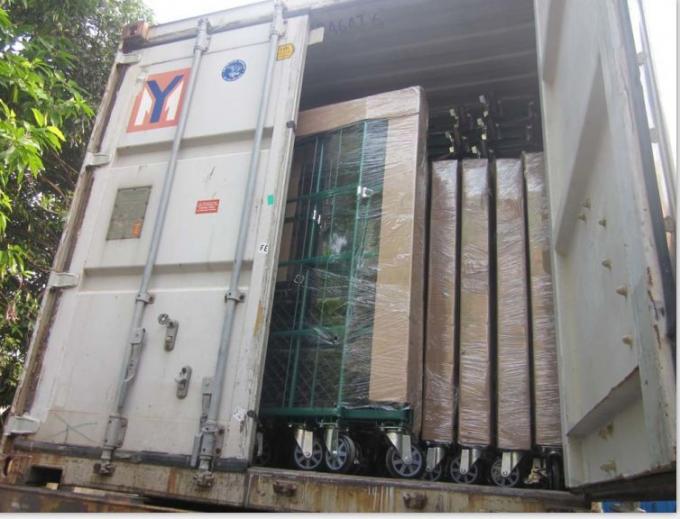 3 Sides Industrial Transport Roll Container Trolley Foldable 500kg ...