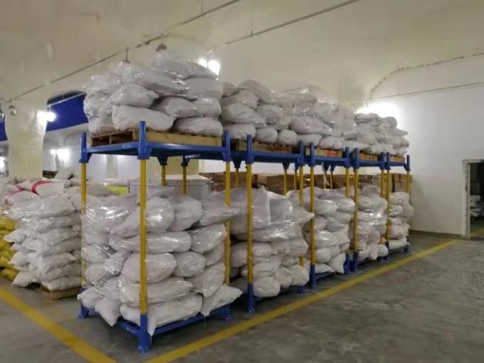 Warehouse Stackable Stillages , Powder Coating Stackable Metal Post Pallet