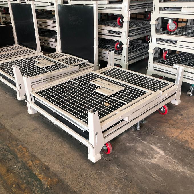 Custom Foldable Stackable Metal Stillage Container With Hollow Board