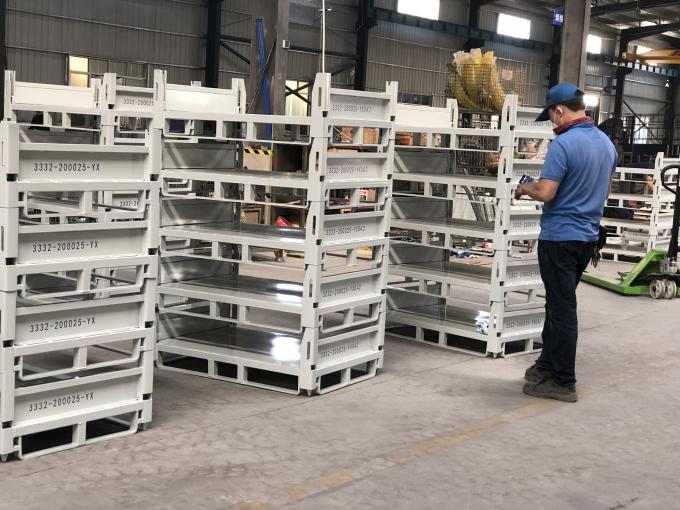 Electro Galvanized Stacking Steel Frame For Cold Storage / Agricultural ...