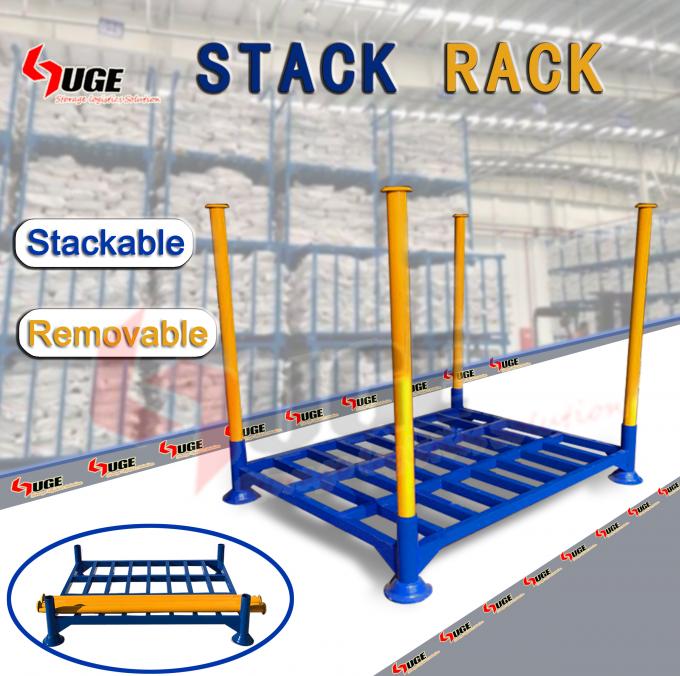 Recycling 3 Layer Metal Mesh Cage Stacking Frame 1500kg And Save Space